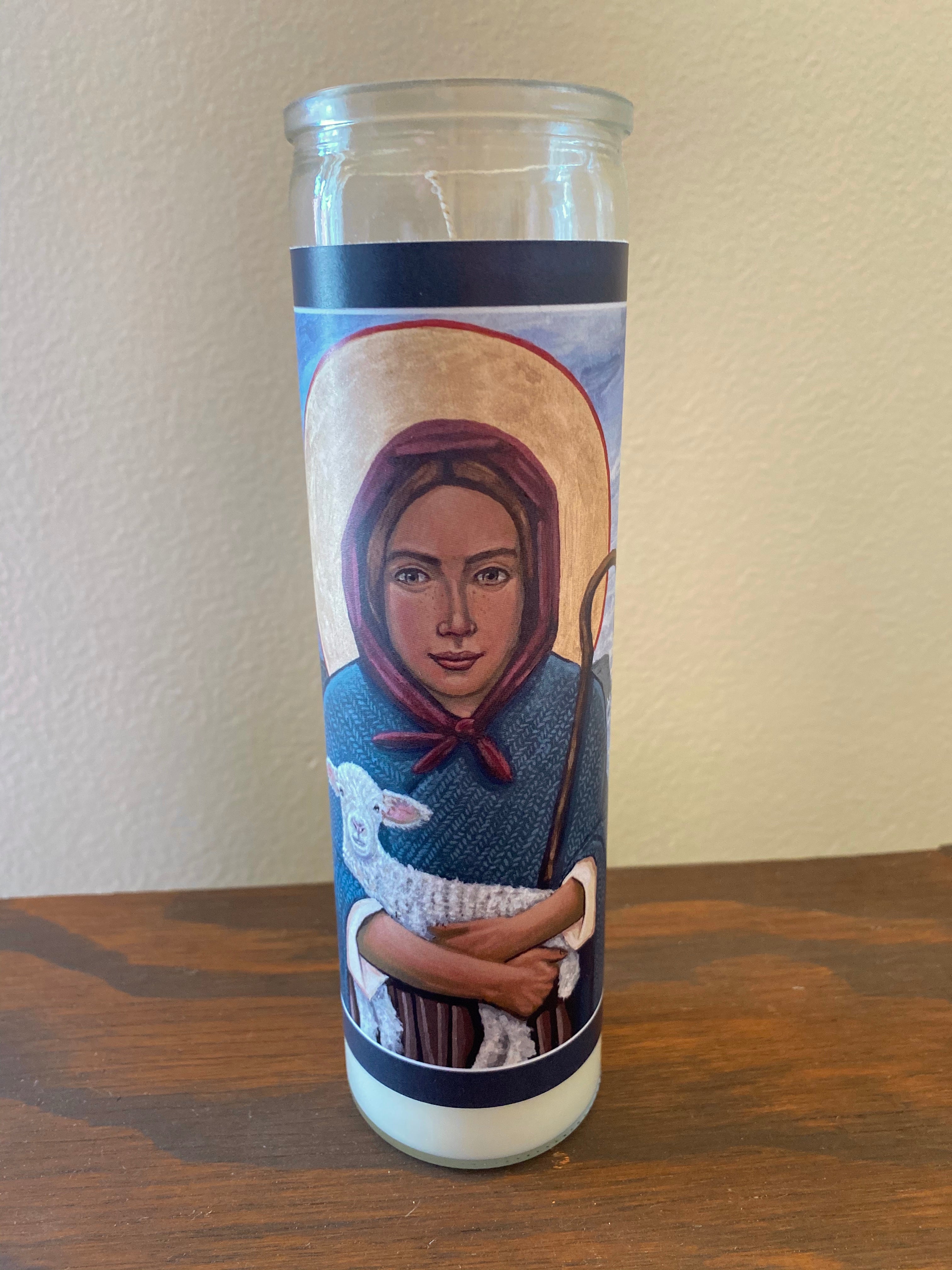 The Good Shepherdess Prayer Candle – Kelly Latimore Icons