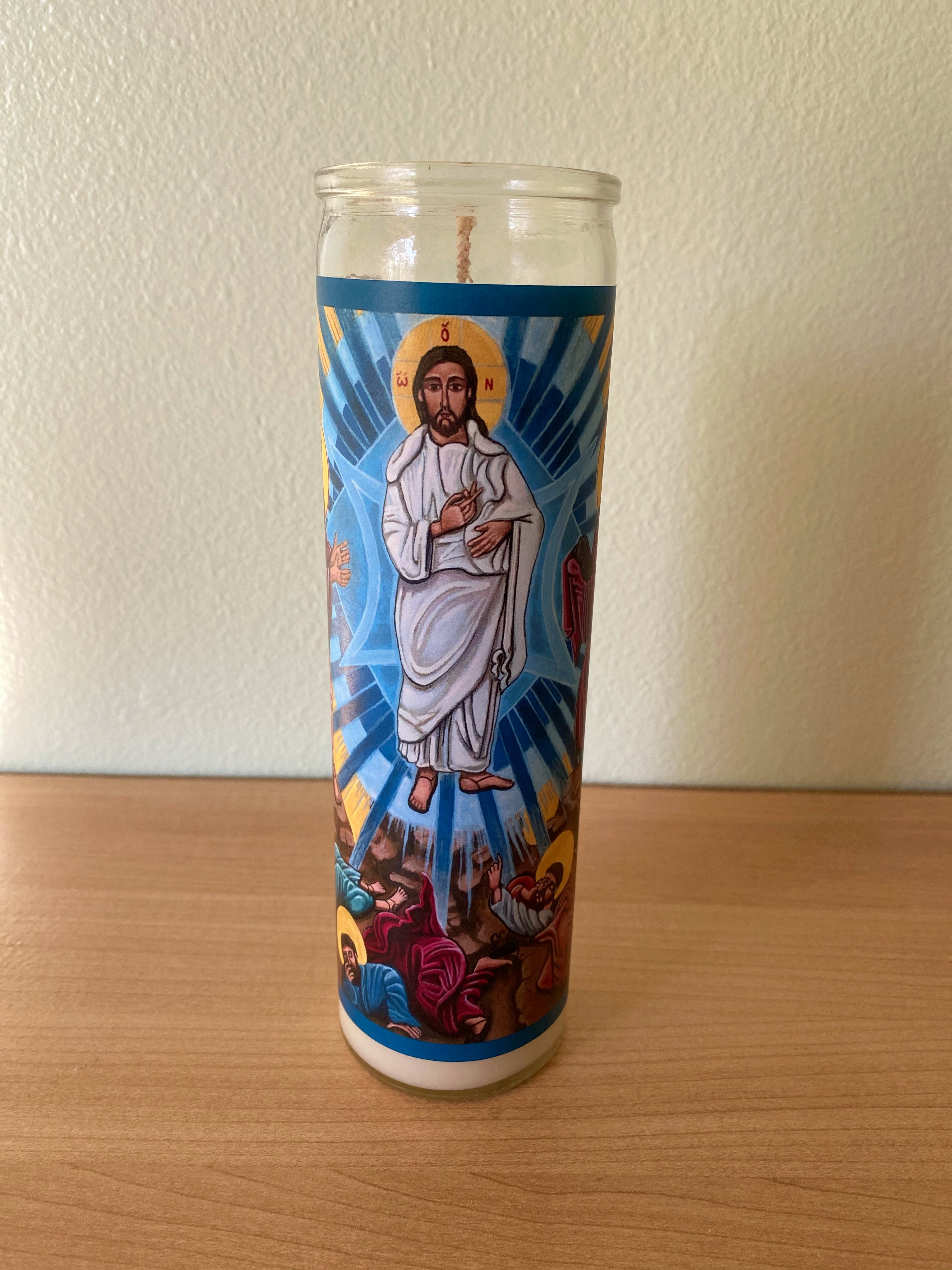 The Transfiguration Prayer Candle – Kelly Latimore Icons
