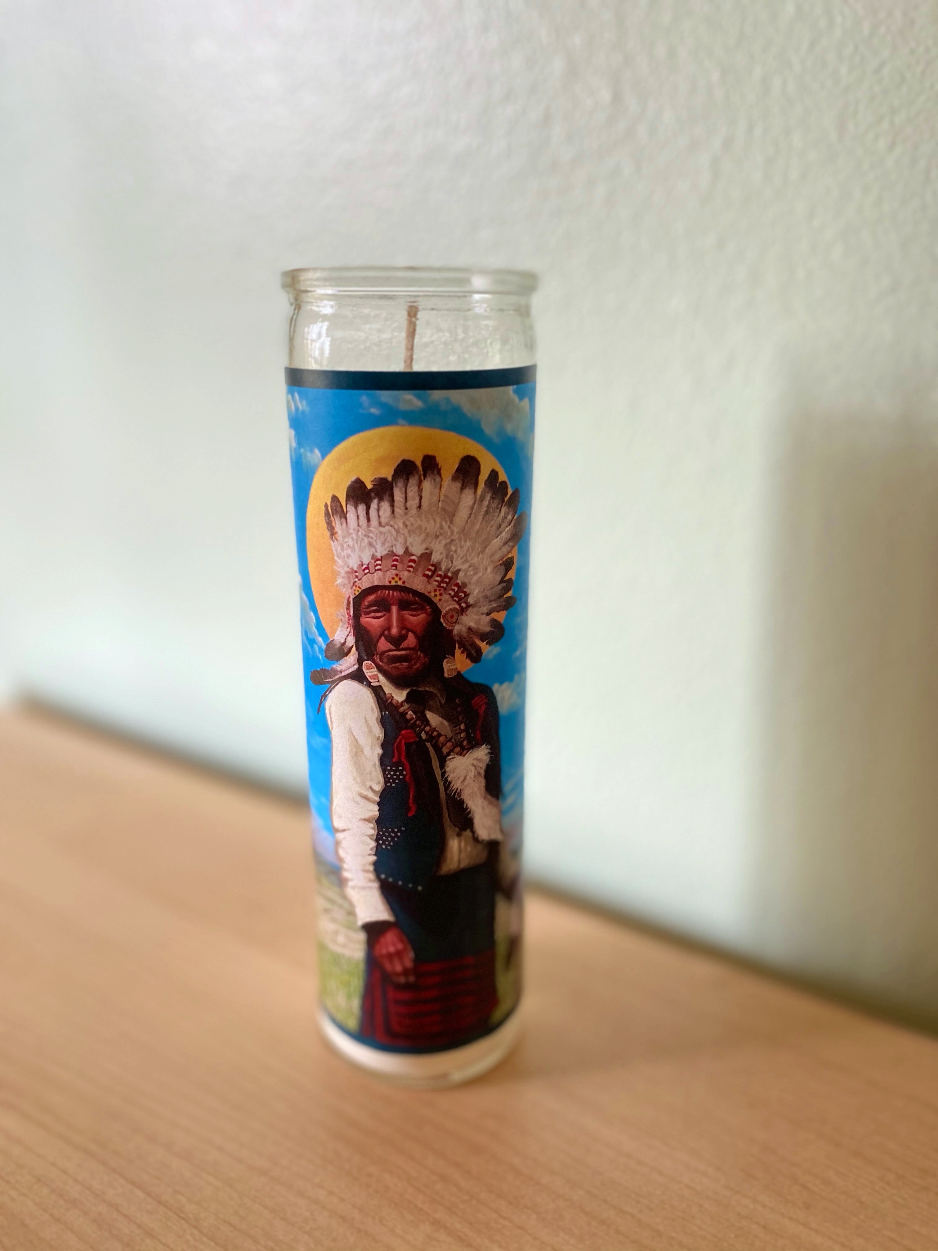 Nicholas Black Elk Prayer Candle – Kelly Latimore Icons